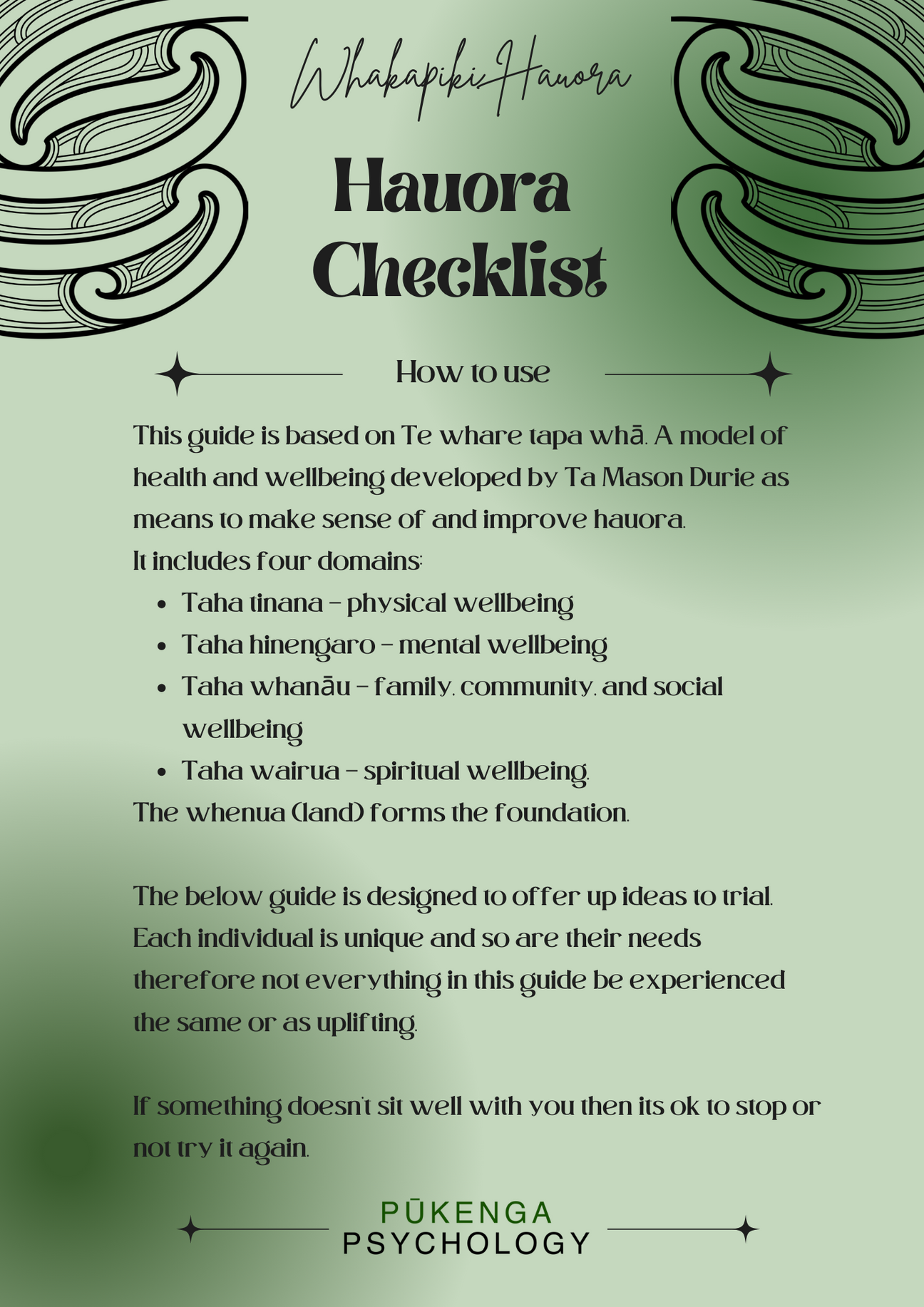 Digital Hauora Pack Nui – Pūkenga Psychology